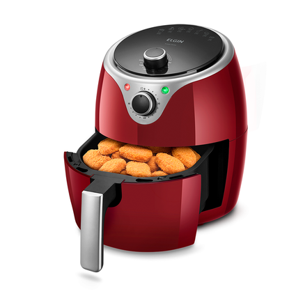 Fritadeira Elétrica Elgin Sem Óleo 3,5L Flash Fryer Vermelha