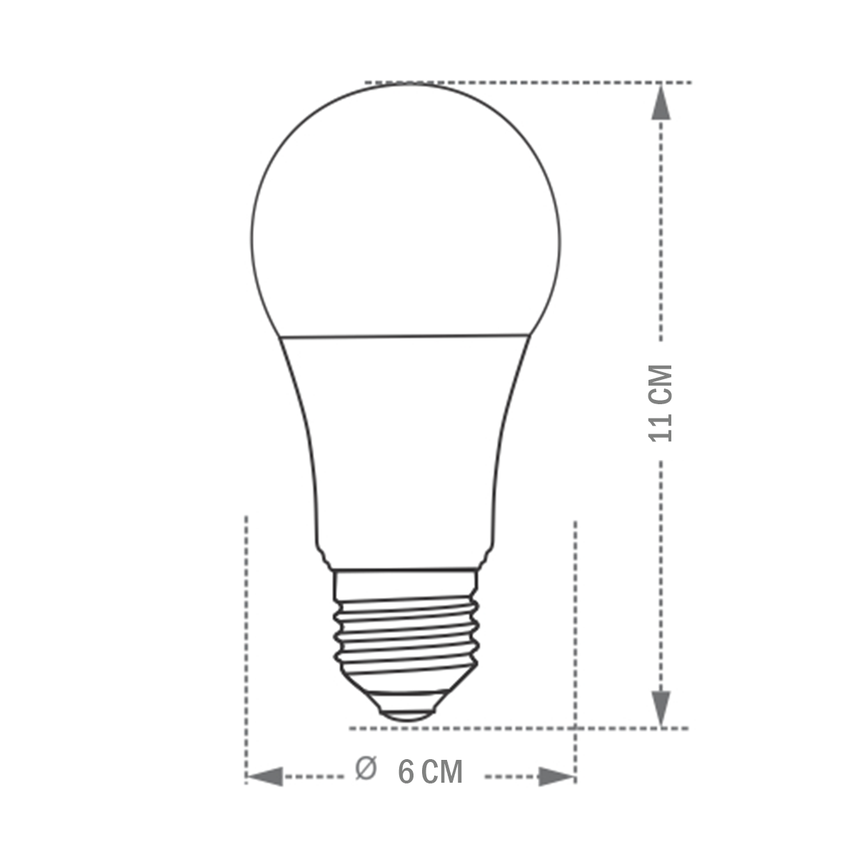Kit 10 Lâmpadas Led Bulbo TKL 15W Taschibra E27 Bivolt