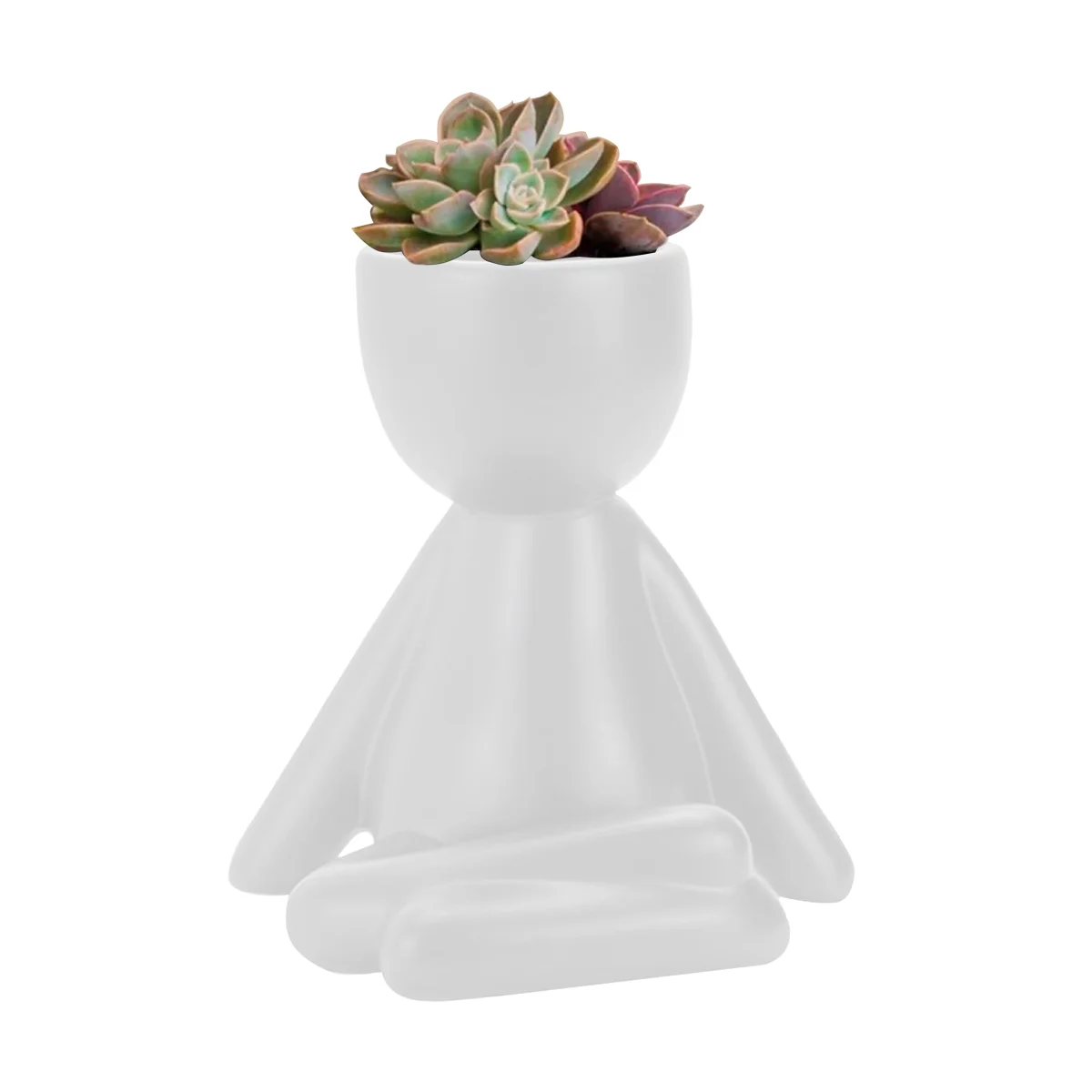 Vaso Decorativo BravaDecor Bob Robert Planta em Cerâmica