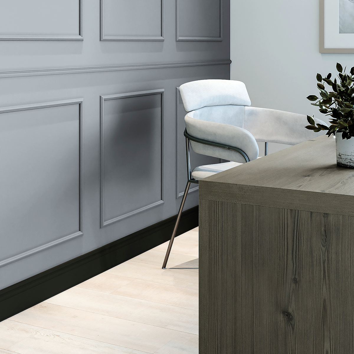 Rodapé EVA Autocolante 10cm Rp16 Preto 10 Metros MeuRodapé