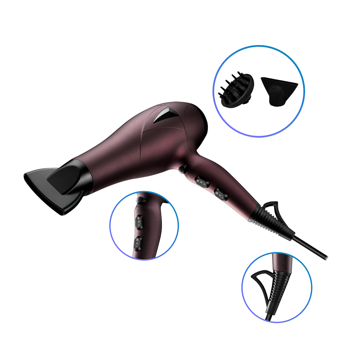 Secador de Cabelo Elgin Glossy Super Ion Pro 2000W