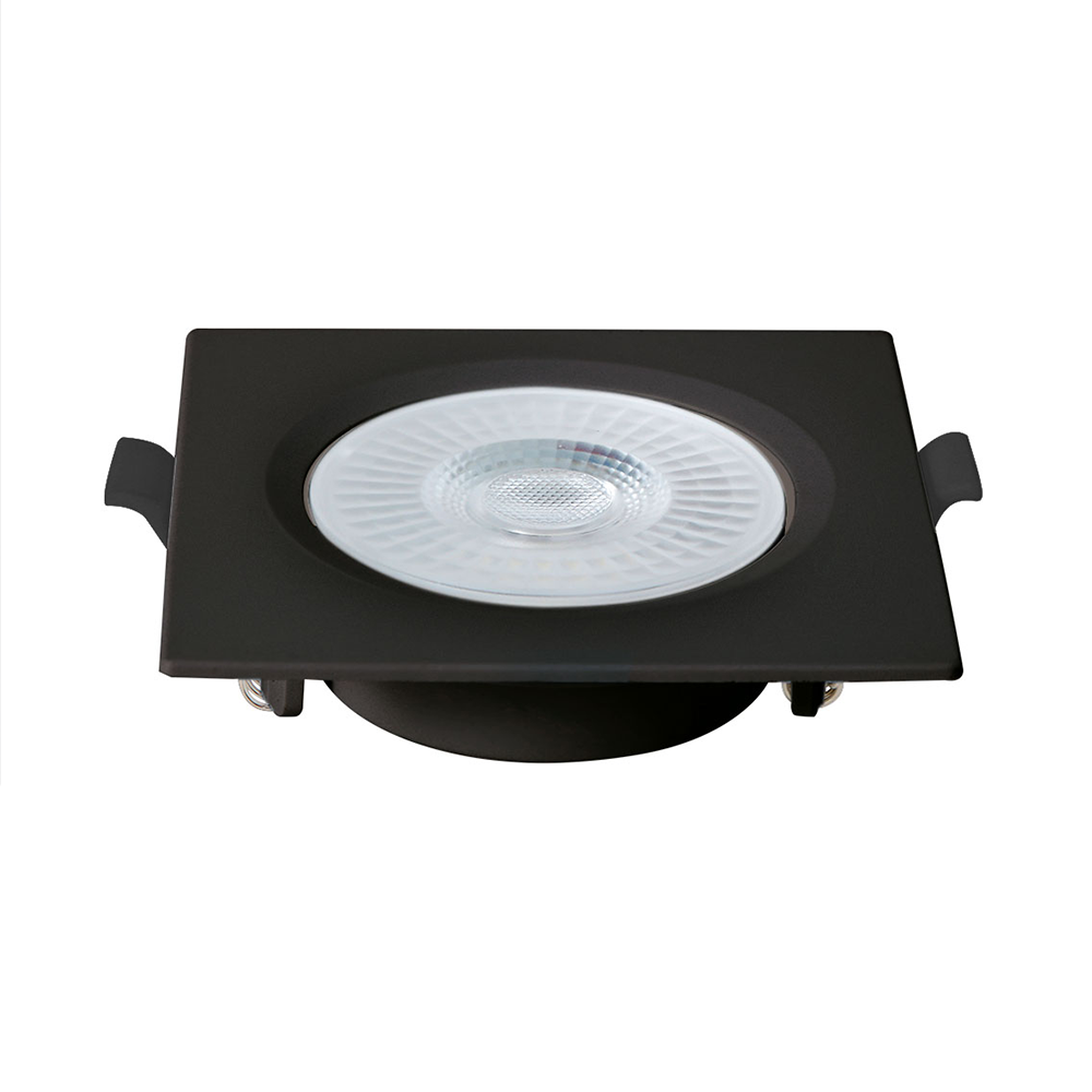 Spot de Led Embutir Slim MR16 Quadrado 6W Preto Bivolt Blumenau