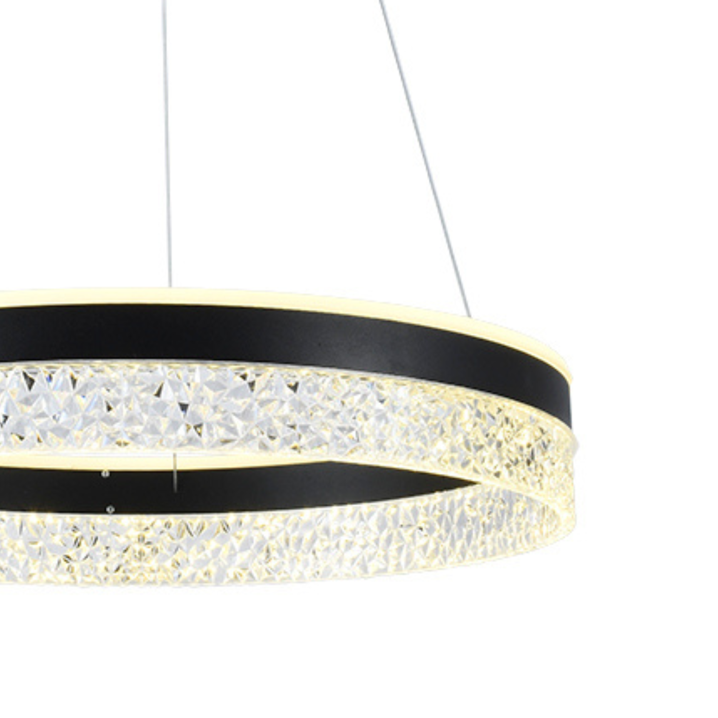 Pendente Led Moderno Taschibra Crown 50cm Luz Quente 3000K Bivolt