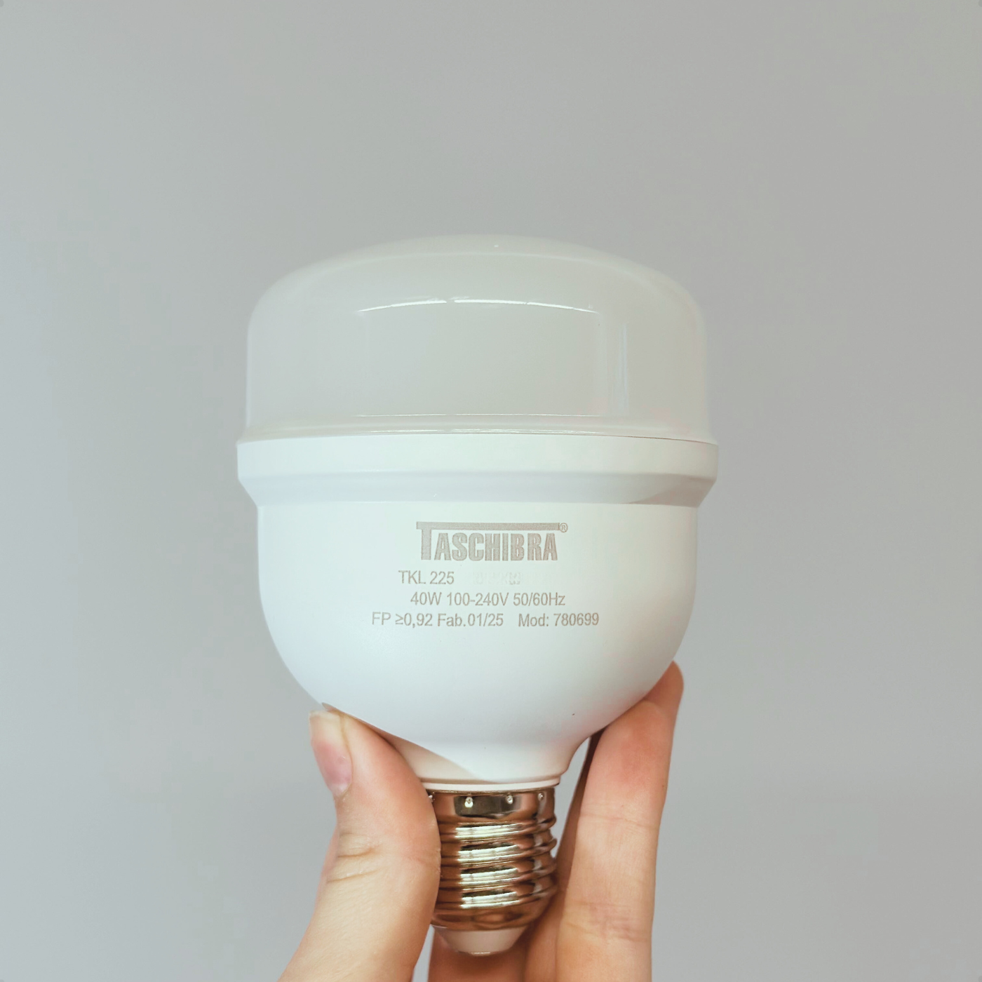 Lâmpada High Led 40W Bivolt E27 3000K Luz Quente Taschibra